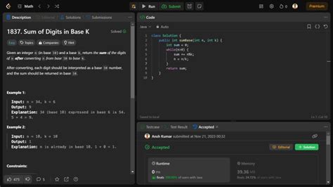 Day 42 Of 100daysofcode Solving Base K Problem Ansh Kumar Posted On
