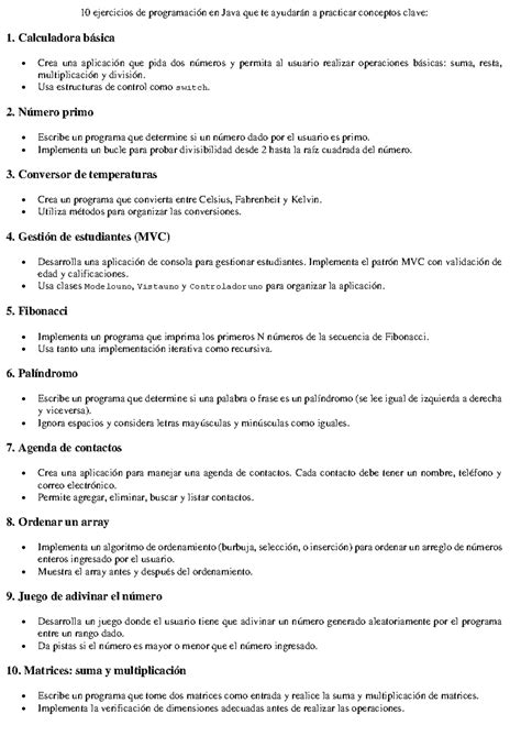 10 Ejercicios De Programación En Java Que Te Ayudarán A Practicar