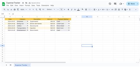 How To Create An Expense Tracker In Google Sheets FileDrop