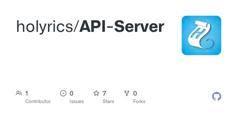 Github Holyricsapi Server