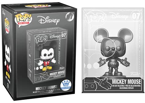 Funko Pop Die Cast Disney Mickey Mouse Chase Edition Funko Shop Exclusive Figure 07 Us