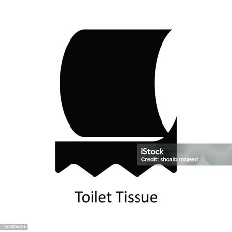 화장실 티슈 벡터 솔리드 아이콘 디자인 그림입니다 흰색 배경에 부엌과 가정 기호 Eps 10 파일 0명에 대한 스톡 벡터 아트 및 기타 이미지 Istock