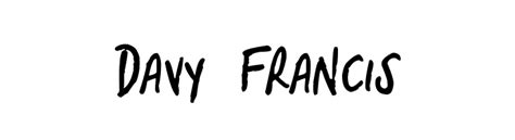 Davy Francis Font Details And Characters —
