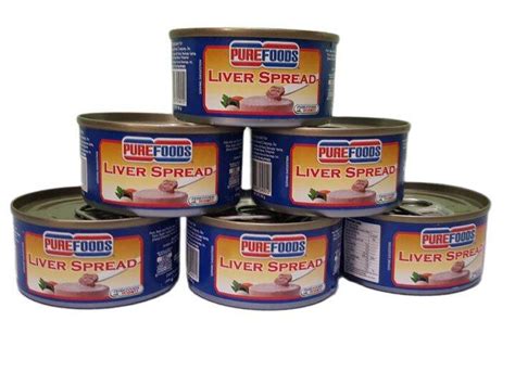 Purefoods Brand Liver Spread Pack Of 6 Cans X 85 Grams Lazada Ph