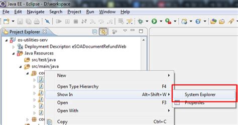 Plugins In Eclipse Reveal Current File In Filesystem Stack Overflow