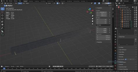 Stacked Rails P43 3d Model By Grishmanovskij Anton