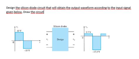 Solved WWWWWWWWWWWW Design The Silicon Diode Circuit That Chegg Com