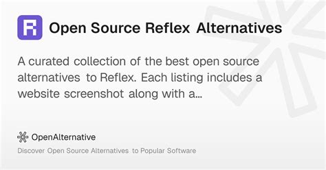 Best Open Source Reflex Alternatives 2025