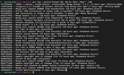 Daha Tatl Bir Git Log
