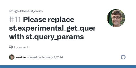 Please Replace Stexperimentalgetqueryparams With Stqueryparams