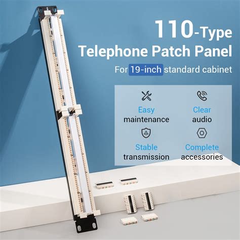 Vention 110 Type Telephone Patch Panel Clear Signal And Robust Design