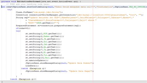 PROGRAM APLIKASI PERPUSTAKAAN MENGGUNAKAN JAVA NETBEANS TERHUBUNG