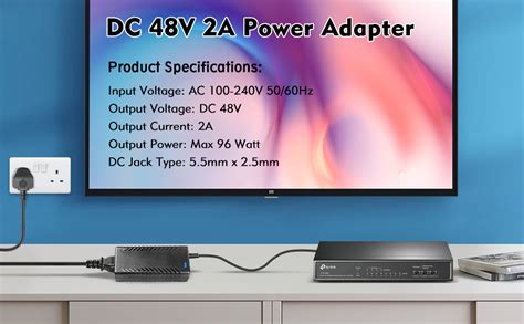 Letaoxing 48v 2a Power Supply Adapter 96w Ac 100v 240v To Dc 48v2a