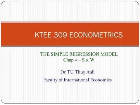 Simple Regression Model Pdf