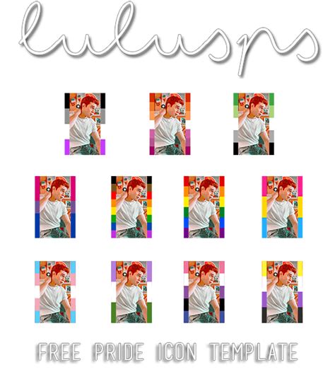 Rectangular Pride Icon Template By Lulusps On Deviantart
