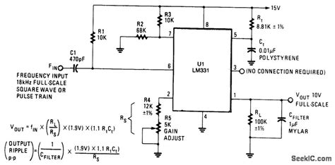 Frequencyvoltageconverter Basiccircuit Circuit Diagram