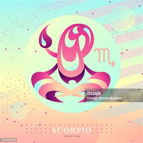 점성술 전갈 자리 조디악 기호와 현대 마술 마술 카드 전갈 로고 디자인 갈고리 발톱에 대한 스톡 벡터 아트 및 기타 이미지 갈고리 발톱 그라데이션 꿈꾸기 Istock