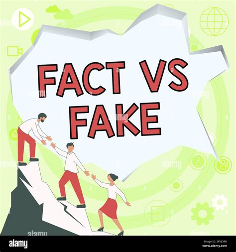 Conceptual Caption Fact Vs Fake Business Concept Is It True Or Is