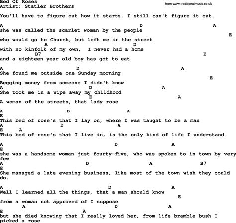 Bed Of Roses Bluegrass Lyrics With Chords