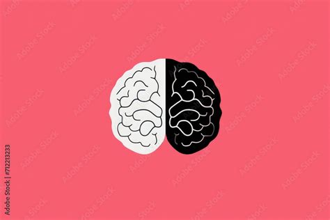 Symbolic Brain Graphic Cognitive Vectors Brain Icons And Logos Vectorized Brain Mapping And