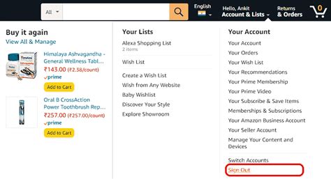How To Log Out Of Amazon App Website IPhone Android