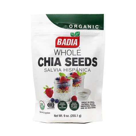 Chia Seeds Organic 9 Oz Badia Spices