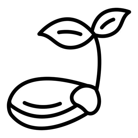 Lentil Sead Grow Icon Outline Style 15891354 Vector Art At Vecteezy