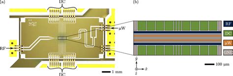 A Rendered Image Of The Surface Trap Detailing The Electrical