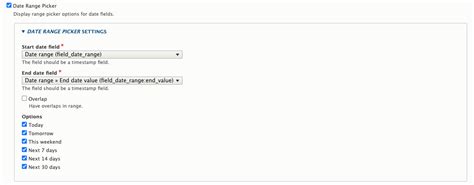 Configuration Facets Date Range Picker Drupal Wiki Guide On Drupal Org