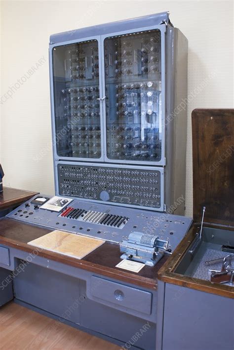 Early Russian Computer In Baikonur Museum Stock Image C0145760