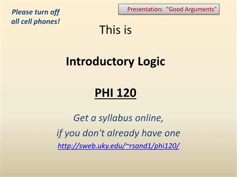 PPT This Is Introductory Logic PHI PowerPoint Presentation Free Download ID