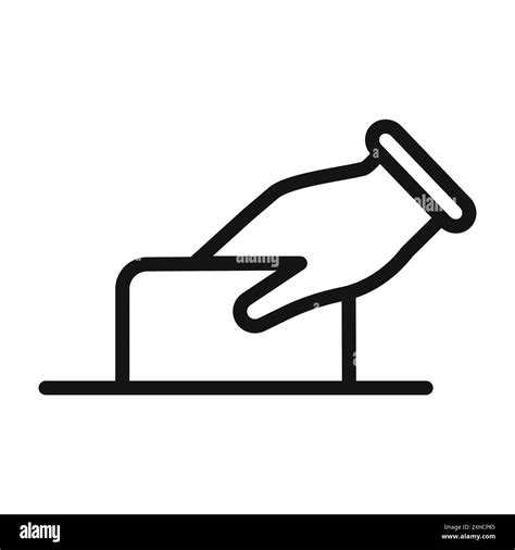 Ballot Icon Vector Symbol Or Sign Set Collection In Black And White Outline Stock Vector Image