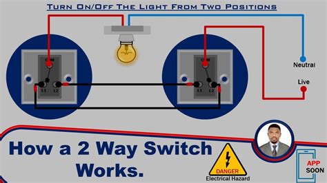 How A Two Way Switch Works 2 Way Switch Wiring Diagram Youtube