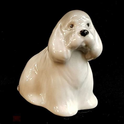 Фарфоровая статуэтка Россия Спаниель выс 5 см Отличное состояние №48 — покупайте на Auction