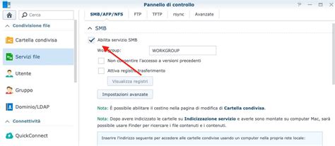 Nas Synolgy Abilitare La Condivisione Samba Per Windows E Ios 13 Vorticeblu