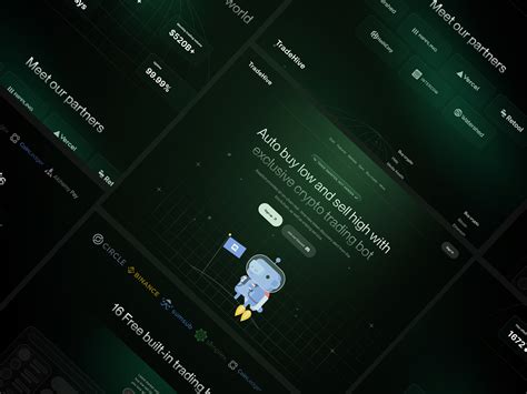 Crypto Trading Bot Landing Page Behance