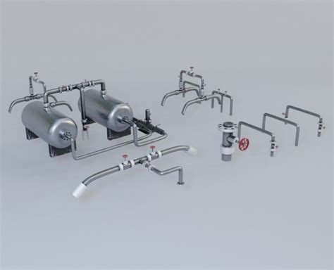 Industrial Pipes Assembly Pack Flippednormals