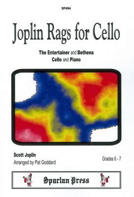 Joplin Rags For Cello Scott Joplin Cello Pat Goddard Spartan Press