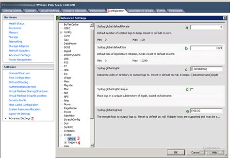 Настройка Syslog на хосте Vmware Esxi 5х Vsphere Блог любителя экспериментов