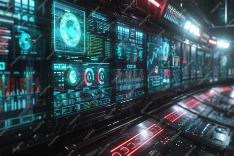 premium photo a computer monitor displays a variety of graphs and numbers