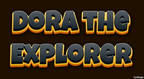 Dora The Explorer Text Effect And Logo Design Cartoon