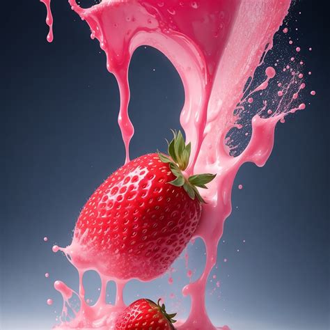 Download Ai Generated Strawberry Drink Royalty Free Stock