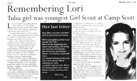 Gustafson Lori Farmer And Denise Milner Oklahoma 1977 Girl Scout