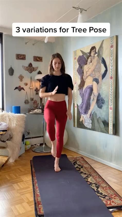 Tree Pose Variation Yoga Videos Yoga Lifestyle Yoga Challenge