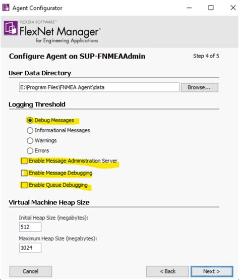 Enable Debug Logging For The Flexnet Manager For Engineering