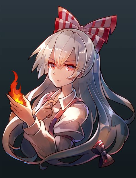 Fujiwara No Mokou Touhou Drawn By Mai Danbooru