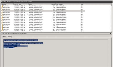 What Is Event Id 4776 Domain Controller Attempted To Validate The