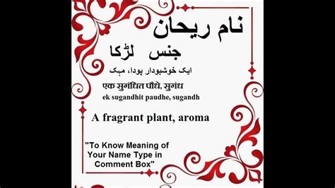 Rehan Name Meaning In Urdu Rehan Arabic Name Meaning Youtube