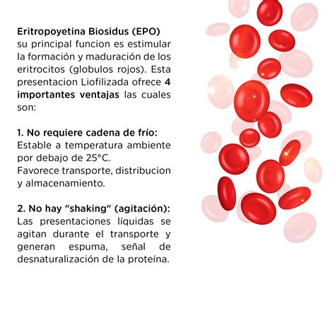 eritropoyetina Página de Instrucciones
