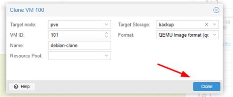 how to create clones and templates of vm in proxmox